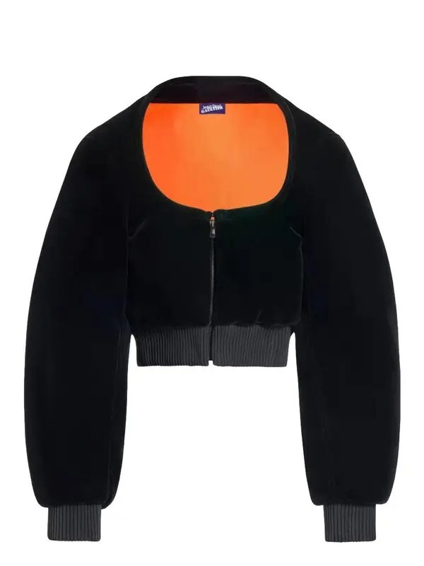 JEAN PAUL GAULTIER Boxy Bomber Jacket - Black