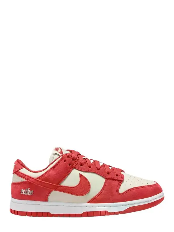 Nike Dunk Low Suede Sneakers - Red