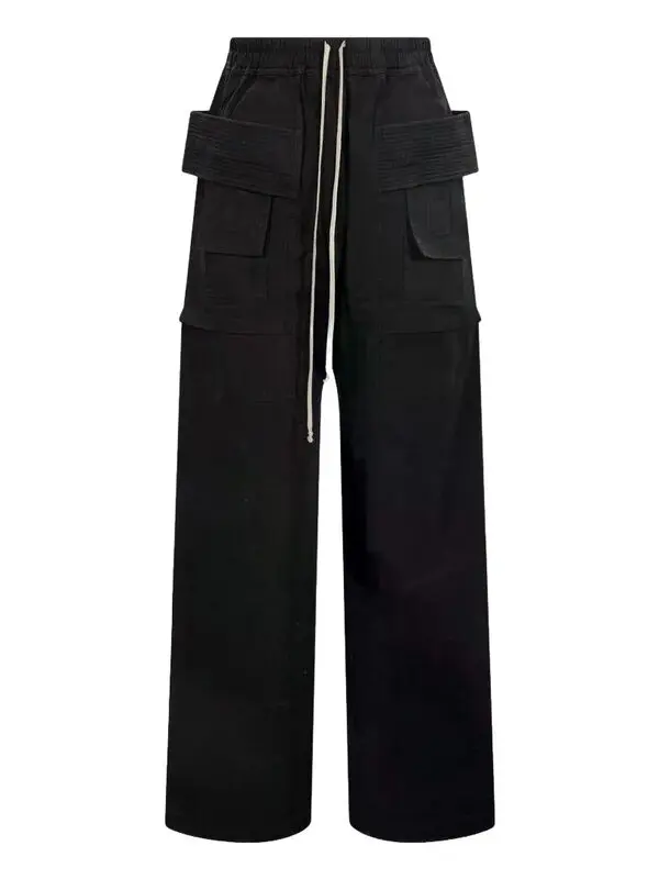 Rick Owens Drawstring Wide-leg Trousers - Black