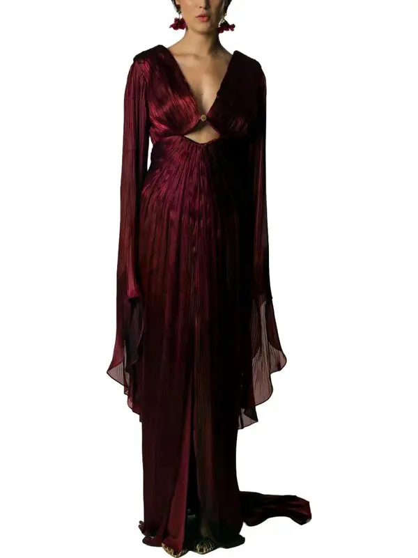 MIAU BY CLARA ROTESCU Paxos Cutout-detail Maxi Dress - Red
