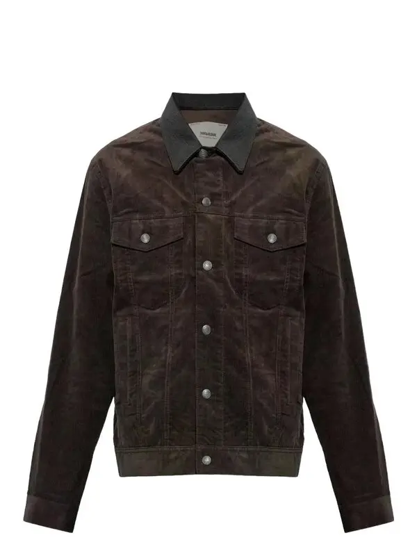 Zadig&Voltaire Bases Velvet Jacket - Brown