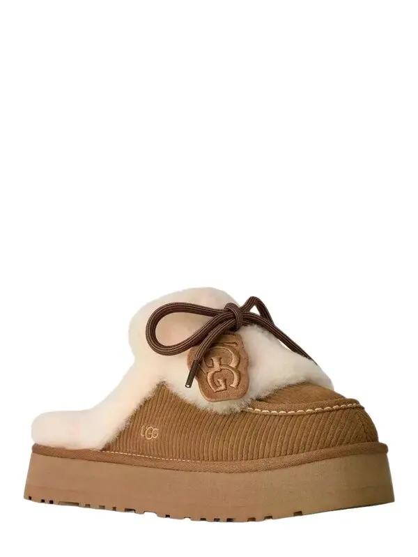 UGG Disquette Heritage Platform Slippers - Brown