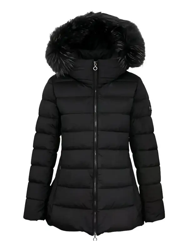 TATRAS Faux-fur Trim Padded Coat - Black