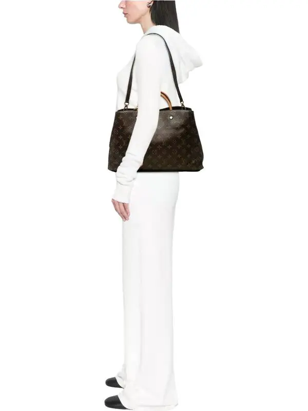 LOUIS VUITTON 2014 Monogram Montaigne Gm Satchel - Brown