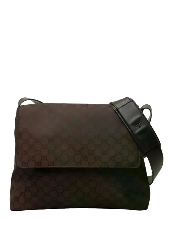 Gucci 2000-2015 Gg Nylon Crossbody Bag - Brown