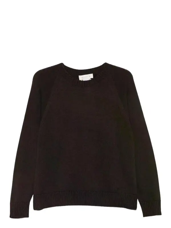 Max Mara Raglan-sleeve Ribbed-trim Sweater - Brown