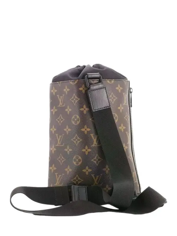 LOUIS VUITTON Chalk Sling Bag Limited Edition Logo Story Monogram Canvas Crossbody Bag - Brown