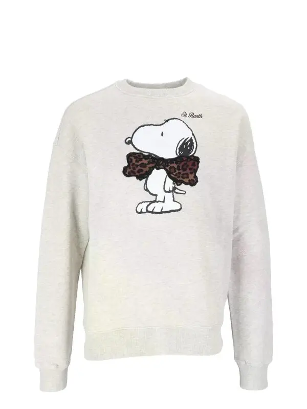 MC2 SAINT BARTH Stardust Snoopy-patch Sweater - Grey