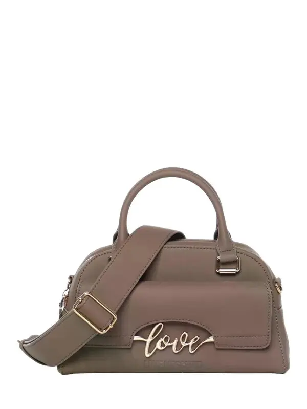 Moschino Logo-plaque Tote Bag - Neutrals
