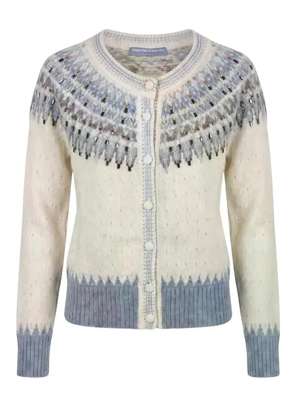 Ermanno Scervino Embellished Cardigan - Neutrals