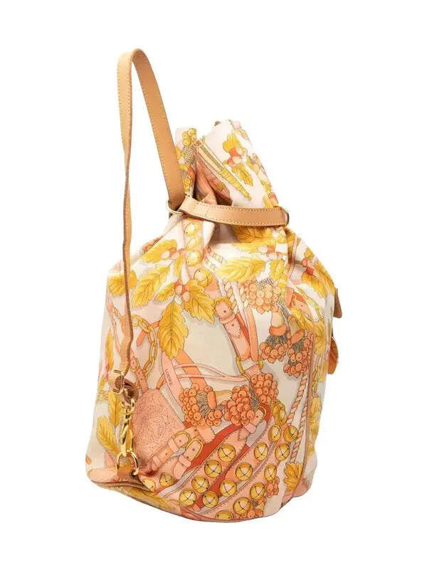 Loewe 2000-2026 Botanical Printed Canvas Backpack - Neutrals