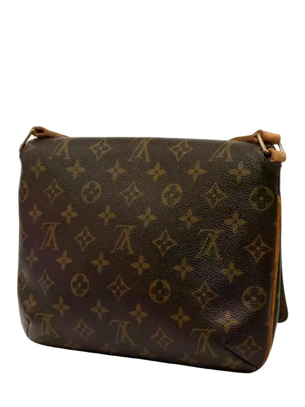 LOUIS VUITTON 2003 Monogram Musette Tango Long Strap Crossbody Bag - Brown