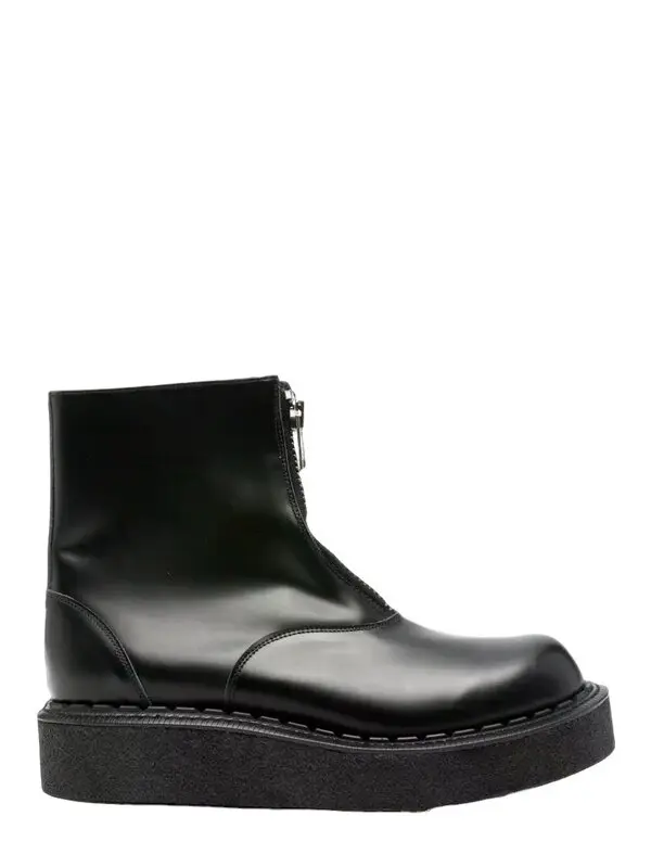 Comme Des Garçons X George Cox Zip-front Boots - Black