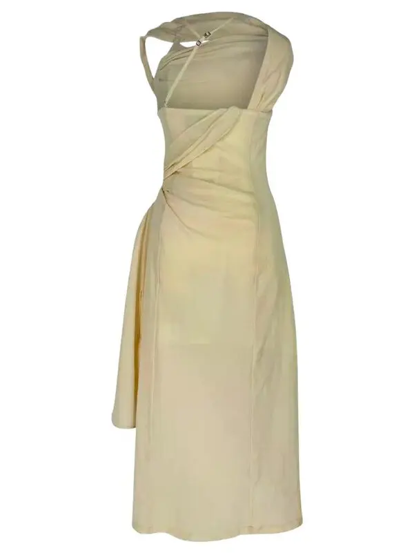 Jacquemus La Robe Abanada Midi Dress - Neutrals