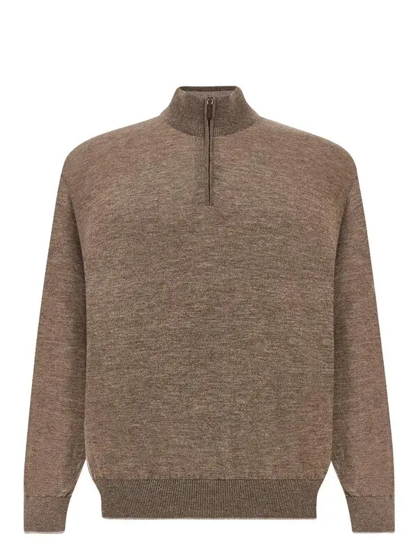 Paul & Shark Piuma Wool Half-zip Sweater - Falcon