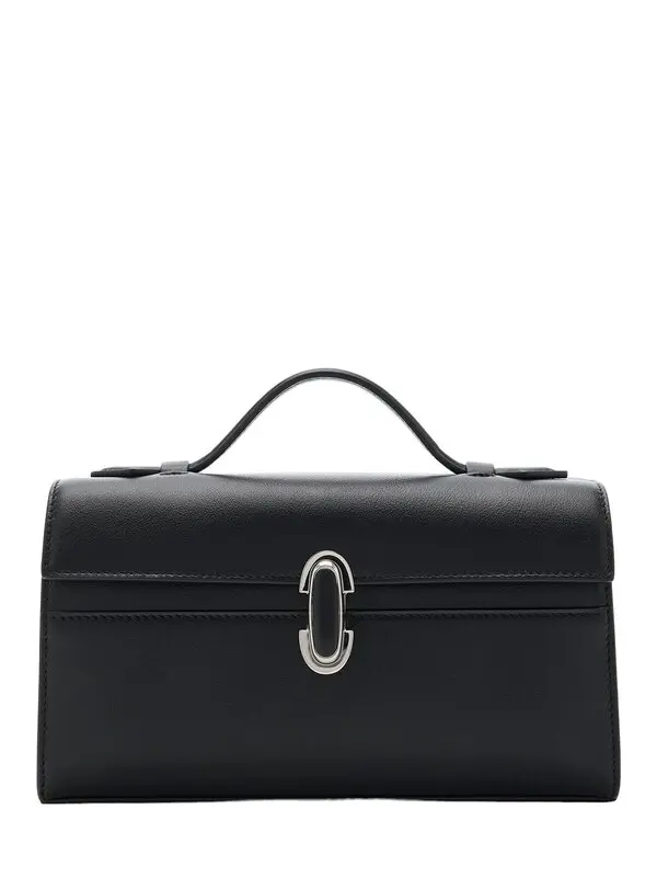 Savette Symmetry Leather Pochette - Black
