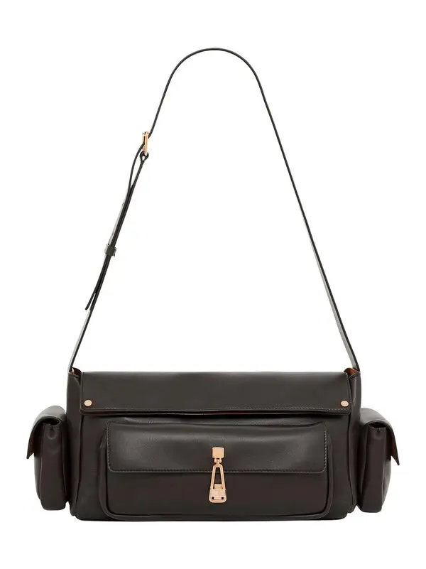 Gabriela Hearst Jebb Leather Shoulder Bag - Brown