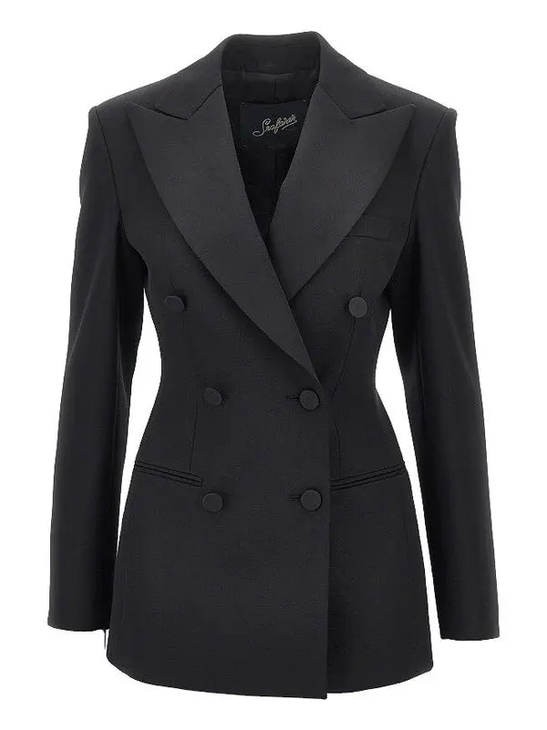 Seafarer Vanity' Double-breasted Jacket - Black