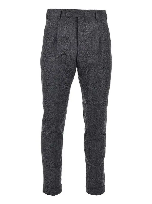 PT TORINO Stretch Wool Rebel Fit Pants - Grey