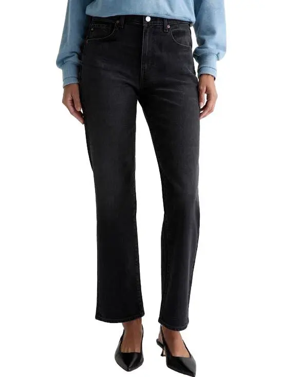 Ag Brinley Mid Rise Straight Leg Jeans - Octave