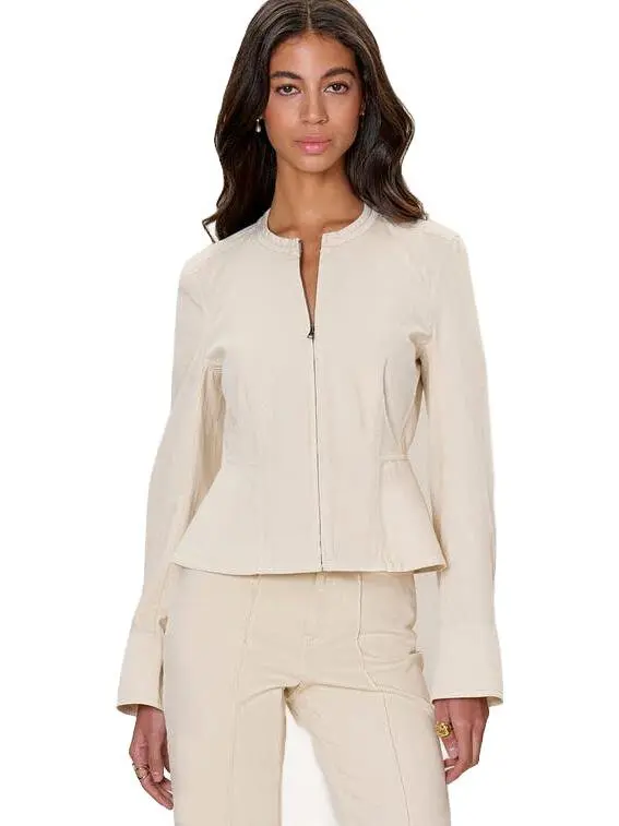 Rebecca Taylor Remi Garment Dyed Jacket - Ecru