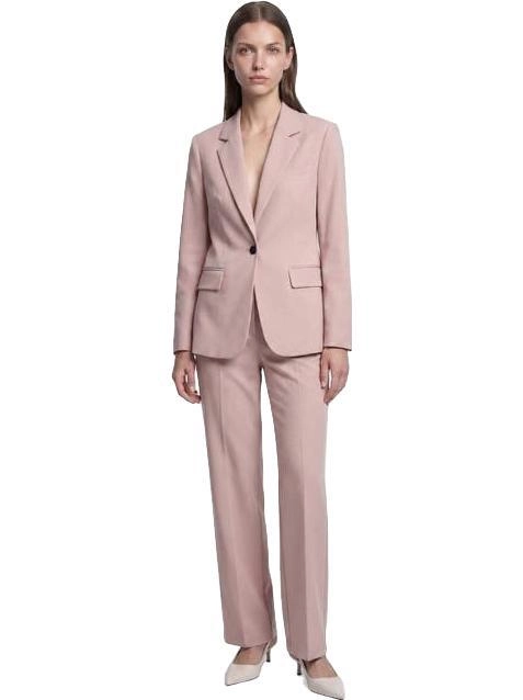Koton Long Sleeve Notched Lapel Blazer - Pink