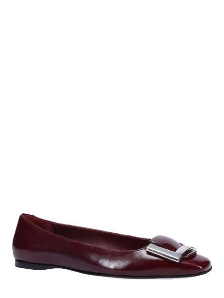 Ron White Jacquelin Leather Flat - Wine