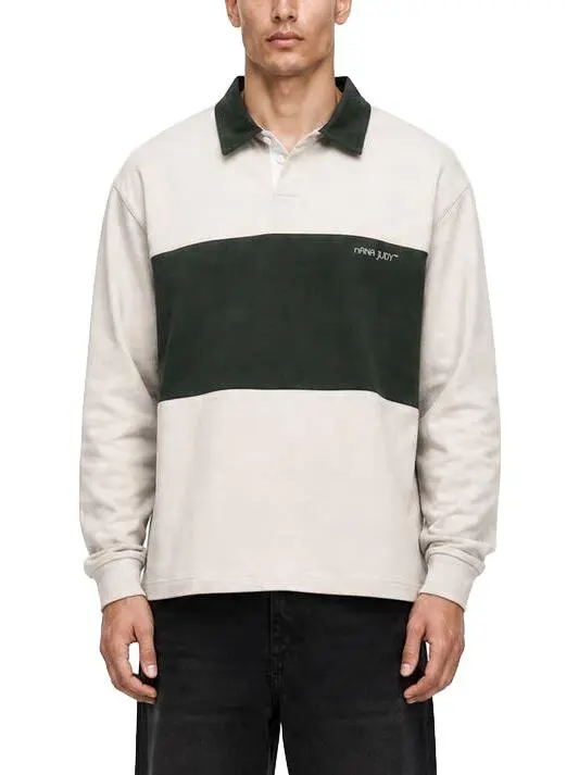 NANA JUDY Le Val Rugby Polo - Bone Emerald