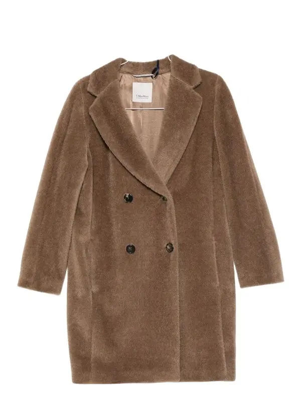 Max Mara Wool Double-breasted Coat - Multicolor
