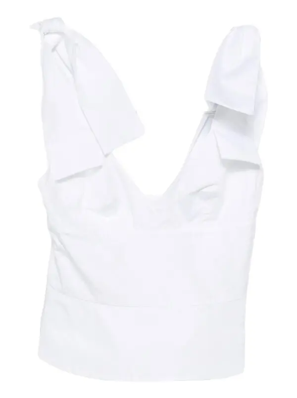 Celine Cotton Bustier Top - Multicolor
