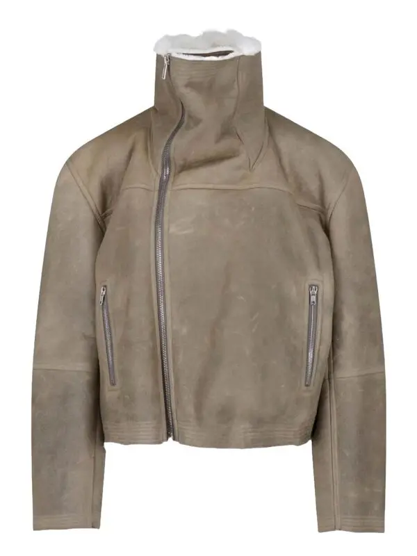 Rick Owens Leather Jacket - Multicolor