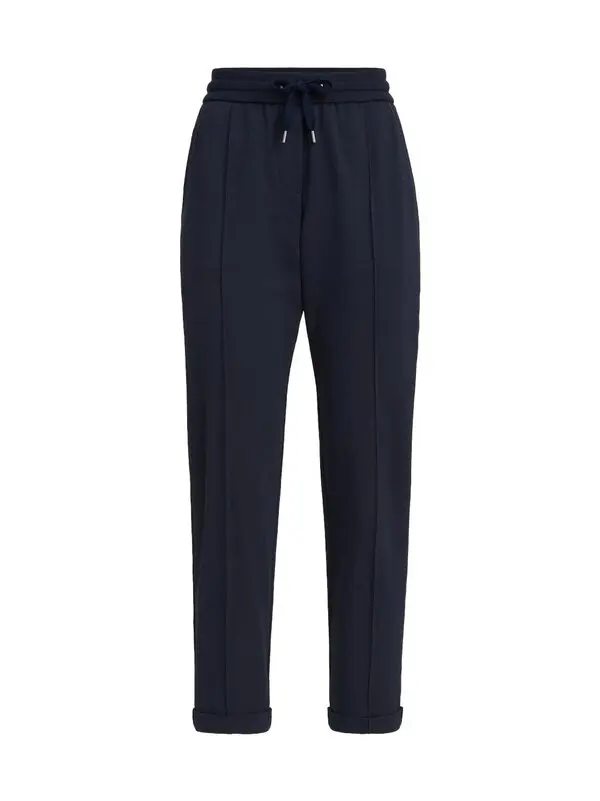 Brunello Cucinelli Cotton Drawstring Trousers - Multicolor
