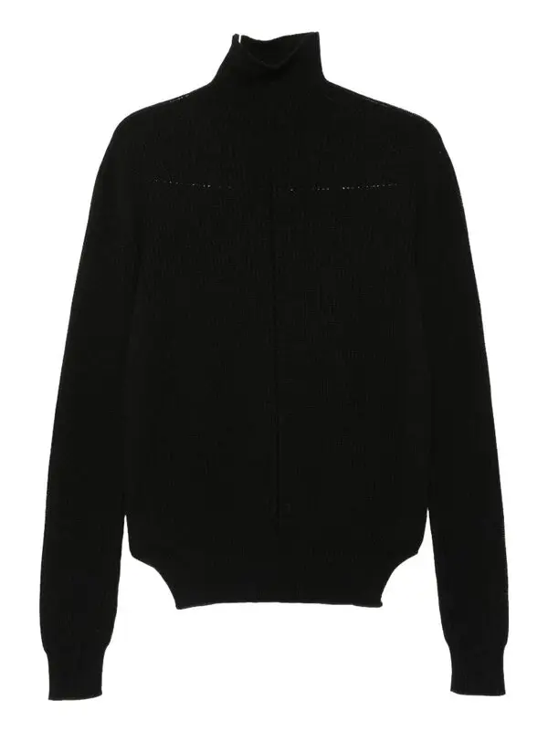 Rick Owens Wool Turtle-neck Sweater - Multicolor