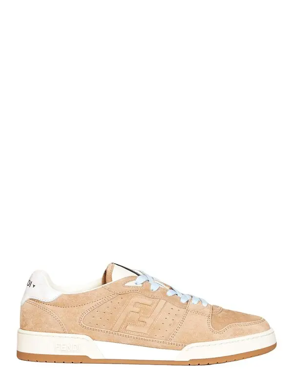 Fendi Beige Match Low-top Sneakers - Multicolor