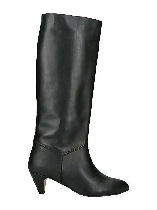 ANONYMOUS COPENHAGEN Jasmina Leather Heeled Knee-high Boots - Black