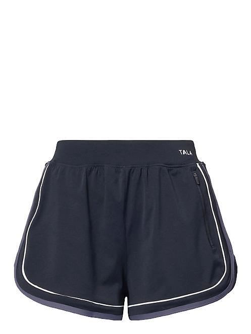 TALA Contrast-stripe Retro Nylon-blend Running Shorts - Shadow Black