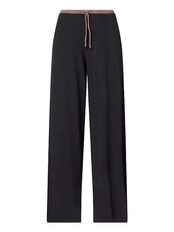 TALA 365 Sculpt Drawstring Knitted Trousers - Black