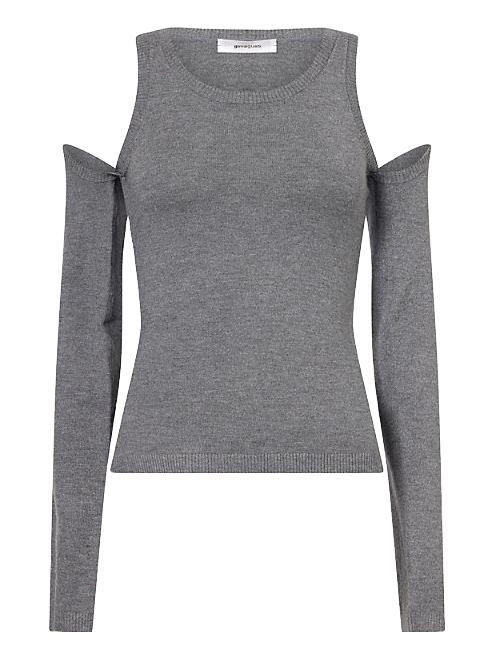 Gimaguas Sky Cut-out Knit Jumper - Grey