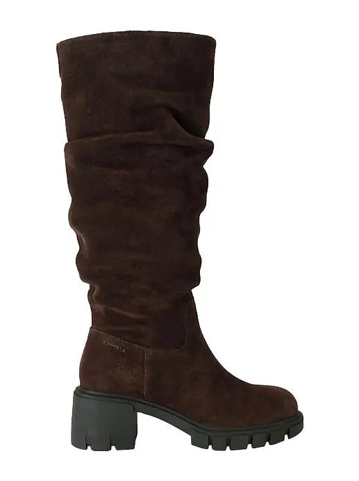 Carvela Ignite Suede Heeled Knee-high Boots - Brown