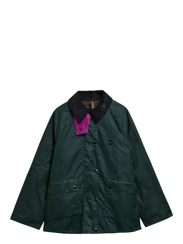 Barbour Paul Smith Loves : Long Waxed Spey Jacket - Green