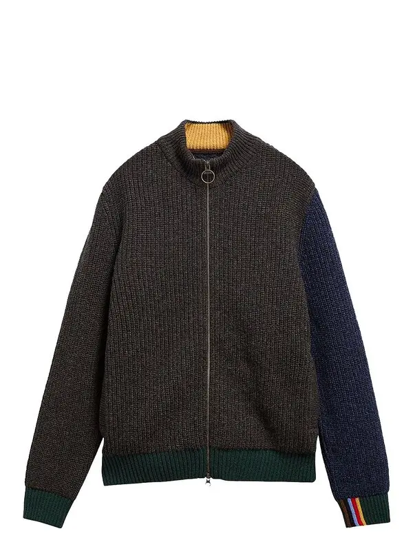 Barbour Paul Smith Loves : Gamefair Wool Cardigan - Brown