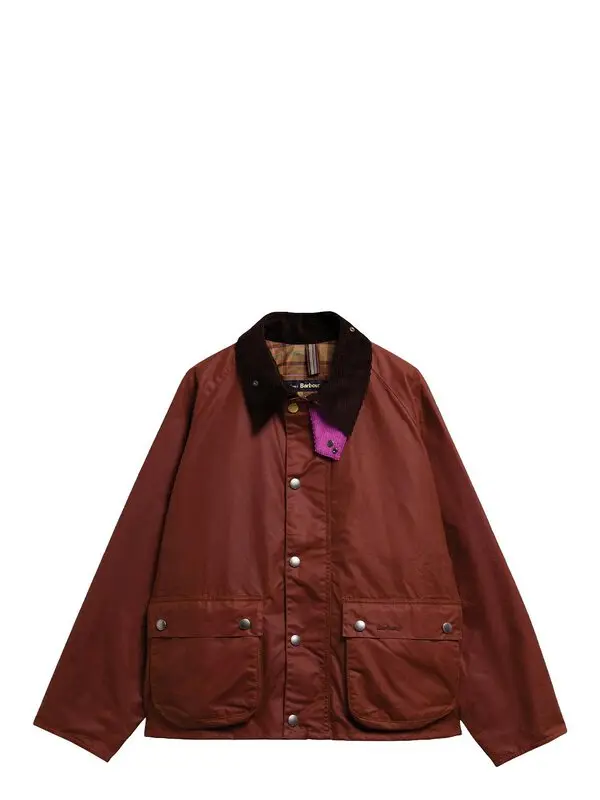 Barbour Paul Smith Loves Key Transport Waxed Jacket Ru - Brown