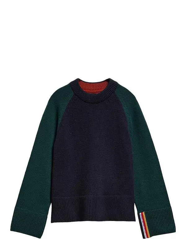 Barbour Tyneside Wool Blend Crewneck Sweater - Blue