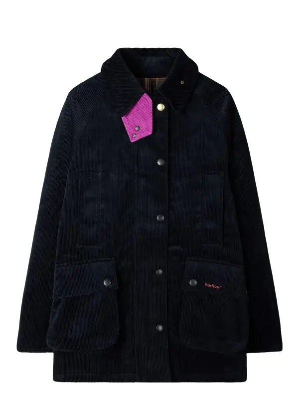 Barbour Beaufort Ribbed Casual Jacket - Blue