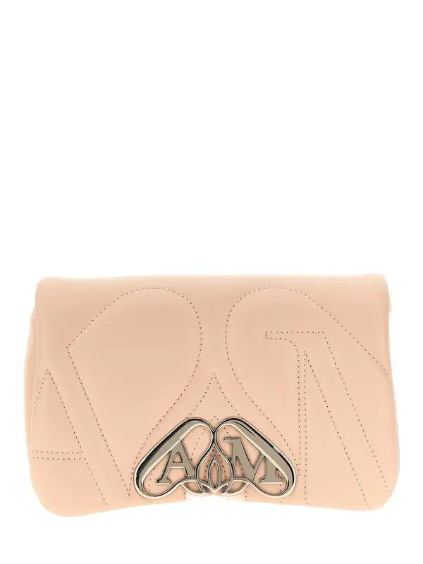 Alexander McQueen The Mini Seal' Crossbody Bag - Cream
