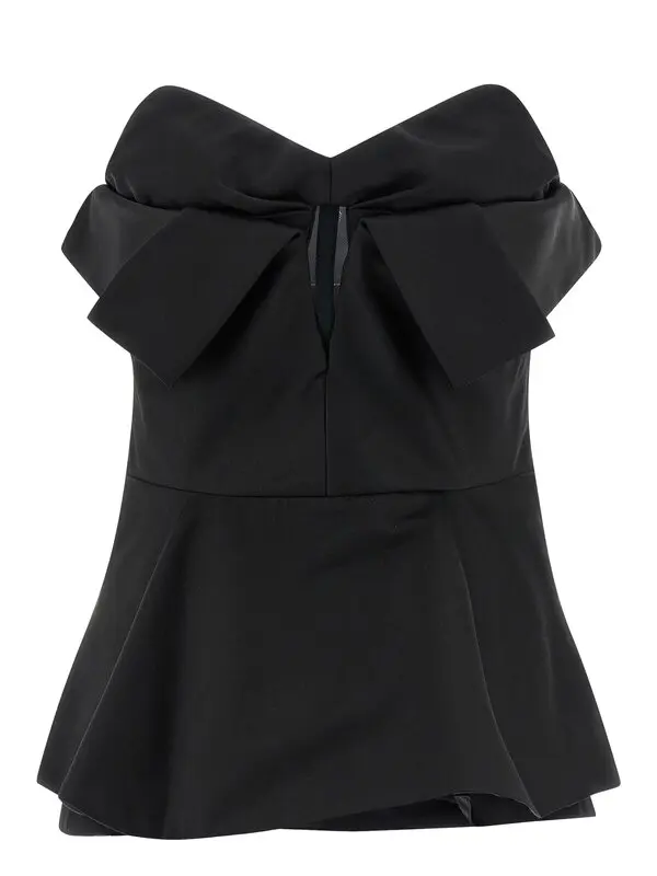 Alexander McQueen Bustier Top - Black