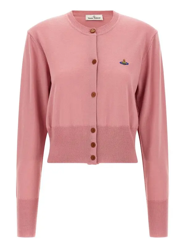 VIVIENNE WESTWOOD Bea Cropped' Cardigan - Pink