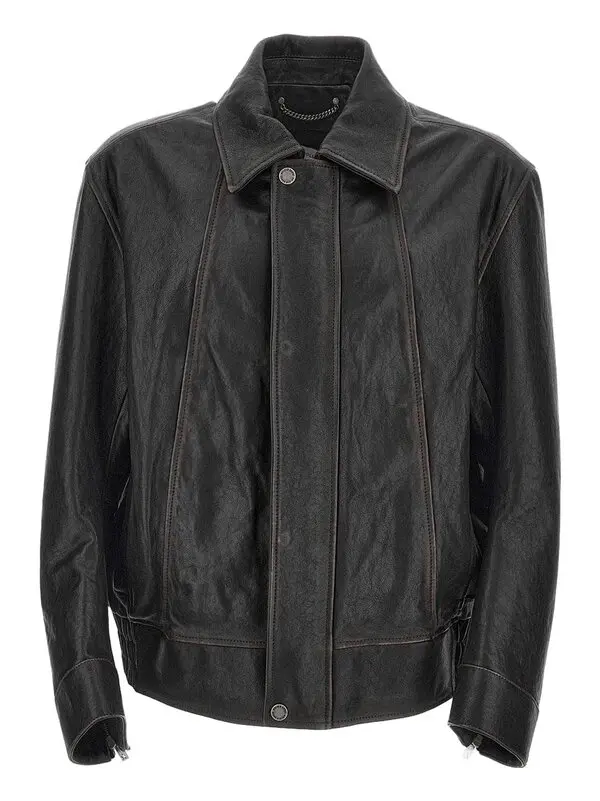 GOLDEN GOOSE Bomber Jacket Nappa Leather - Multicolor