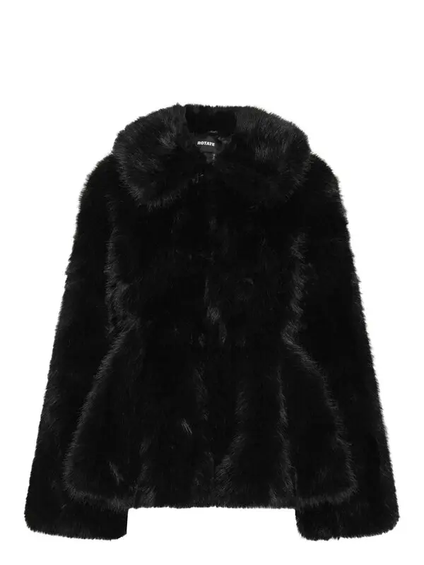 ROTATE BY BIRGER CHRISTENSEN Faux Fur Flared Jacket - Multicolor