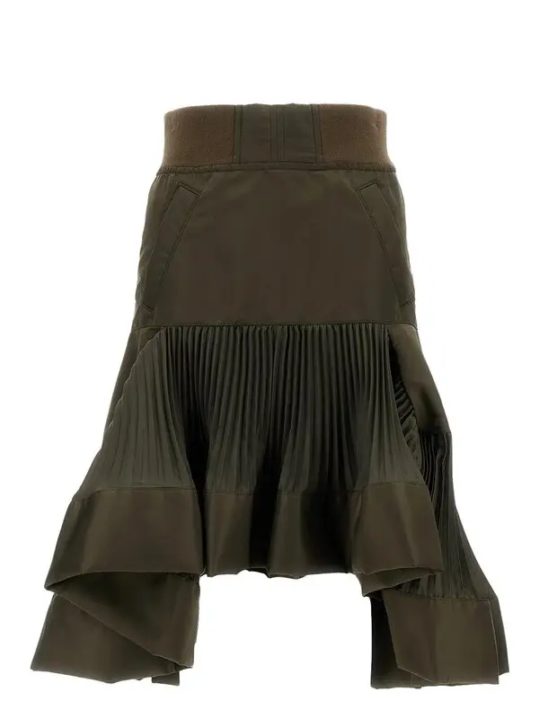Sacai Nylon Twill Skirt - Multicolor